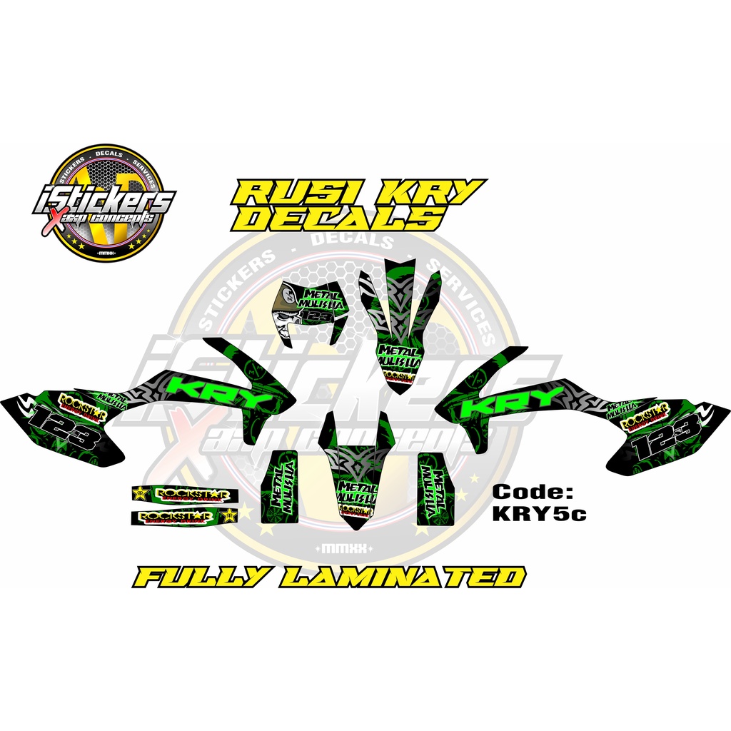 Rusi KRY 150/200 Full Decals Laminated KRY05 | Shopee Philippines