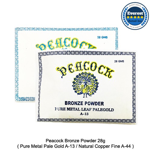 Peacock Bronze Powder 28g ( Pure Metal Pale Gold A-13 / Rich Gold A-14 ...