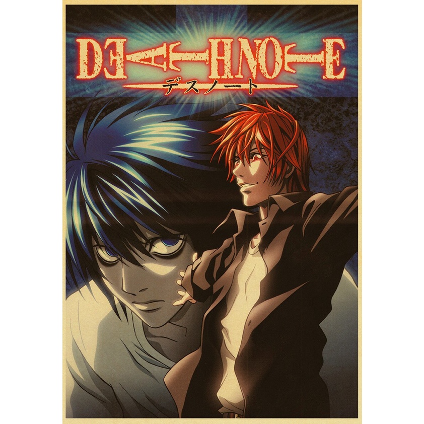 Hot Anime Death Note Posters Manga Ryuk Retro Kraft Paper Sticker ...