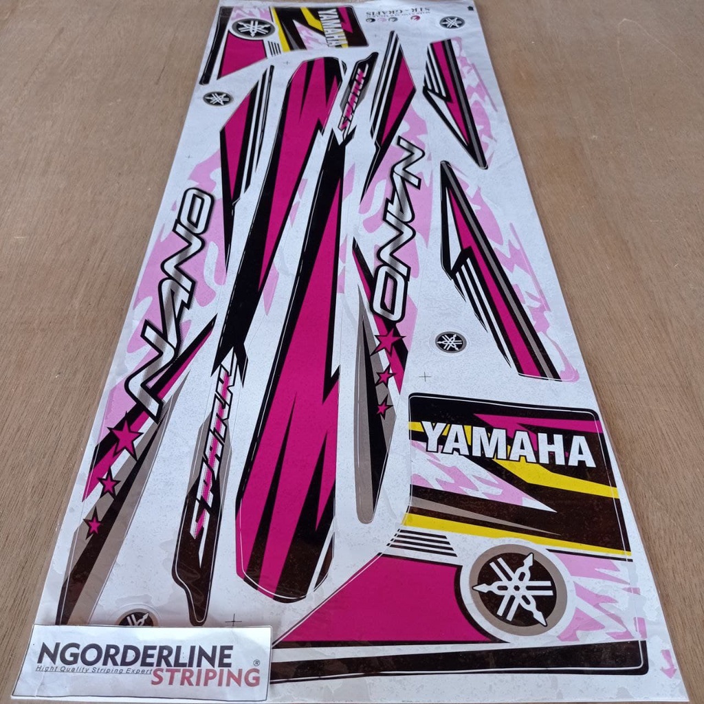 Striping Streeping Decal Dekal Sticker Emblem Logo Motorcycle Yamaha ...