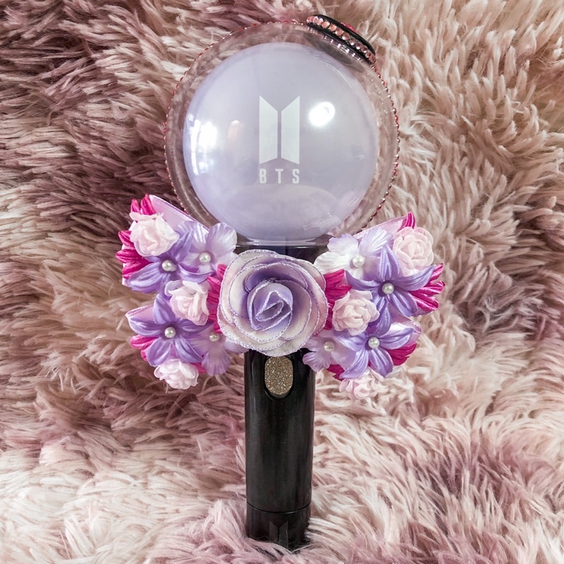 [LIMITED] Floral Purple Lilac Ribbon for Light Stick | K-pop Light ...