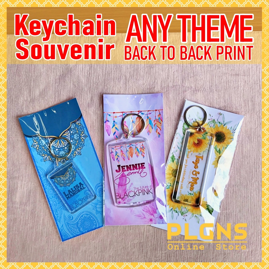 Keychain Souvenir w/ Card Personalized customized for Christening ...