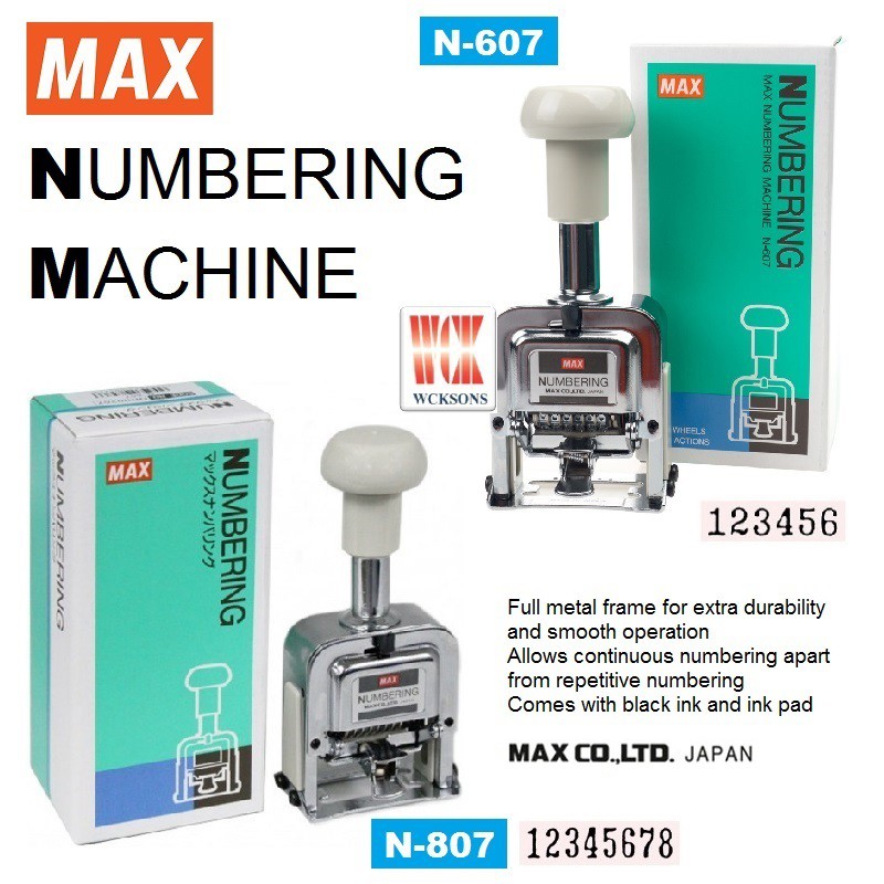 MAX NUMBERING MACHINE ( AVAILABLE IN 6 / 8 DIGIT ) | Shopee Philippines