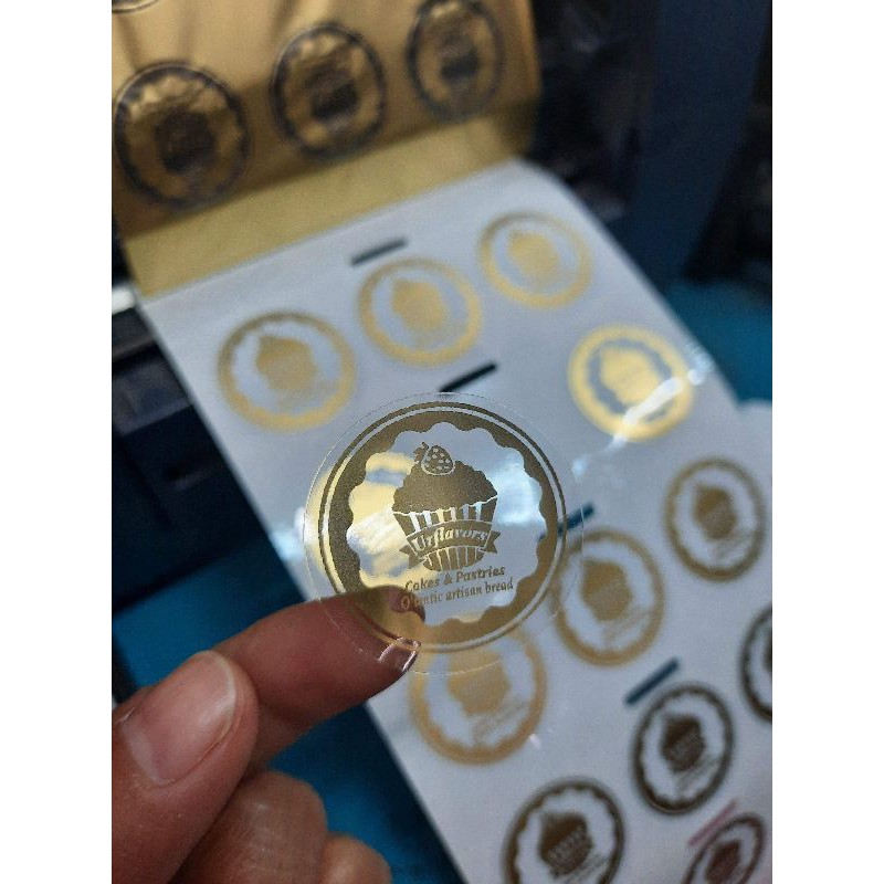 Waterproof transparent gold sticker(3cm) | Shopee Philippines