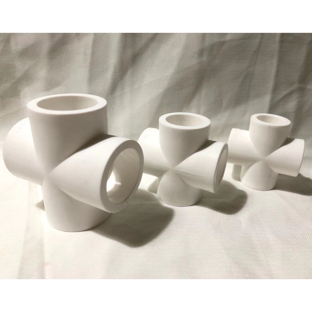 6PCS PPR CROSS TEE FOR WATER SUPPLY (3SIZES:1/2=20mm,3/4=25mm,1''=32mm ...