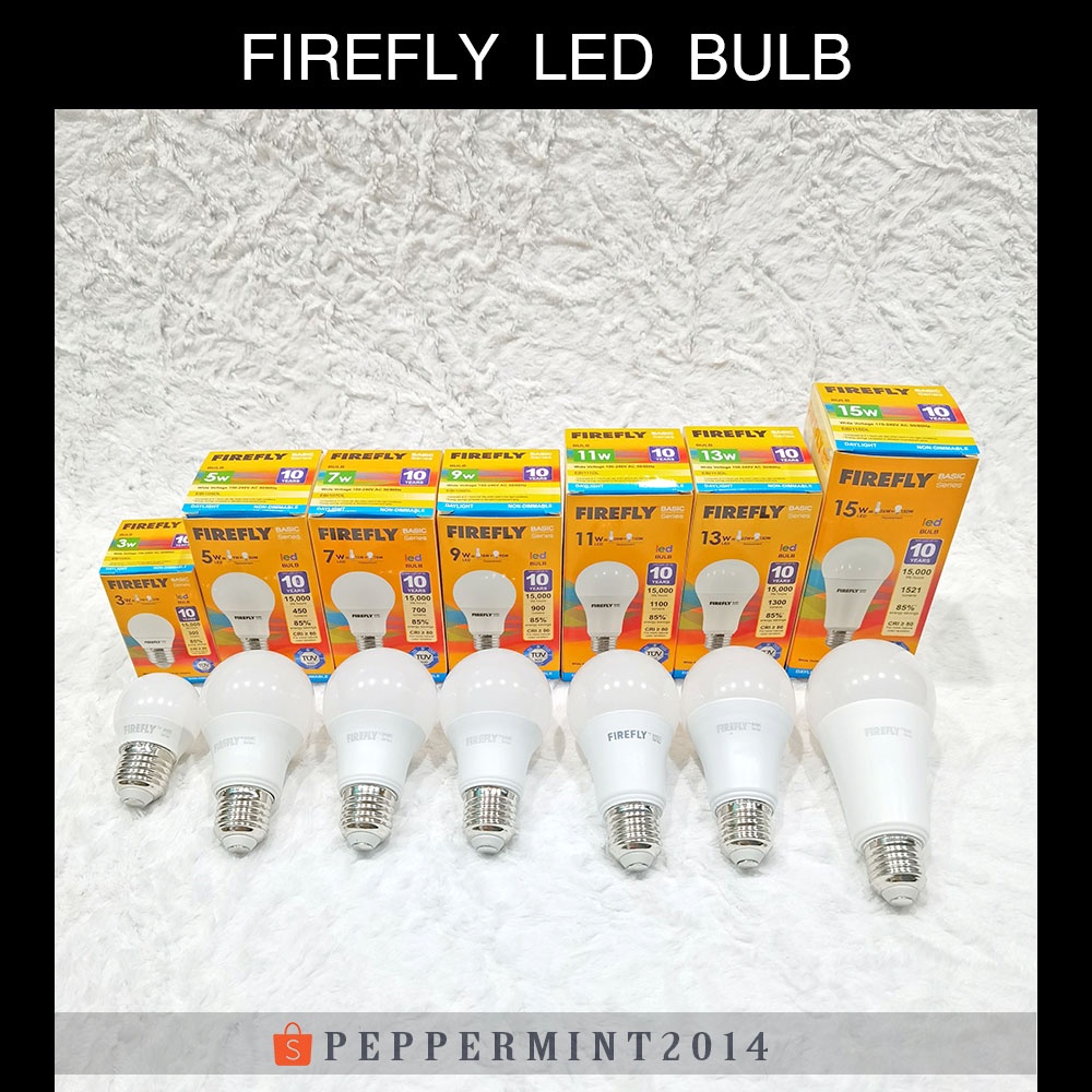 Firefly Basic Series Energy saving LED E27 Daylight White 6500K Light ...