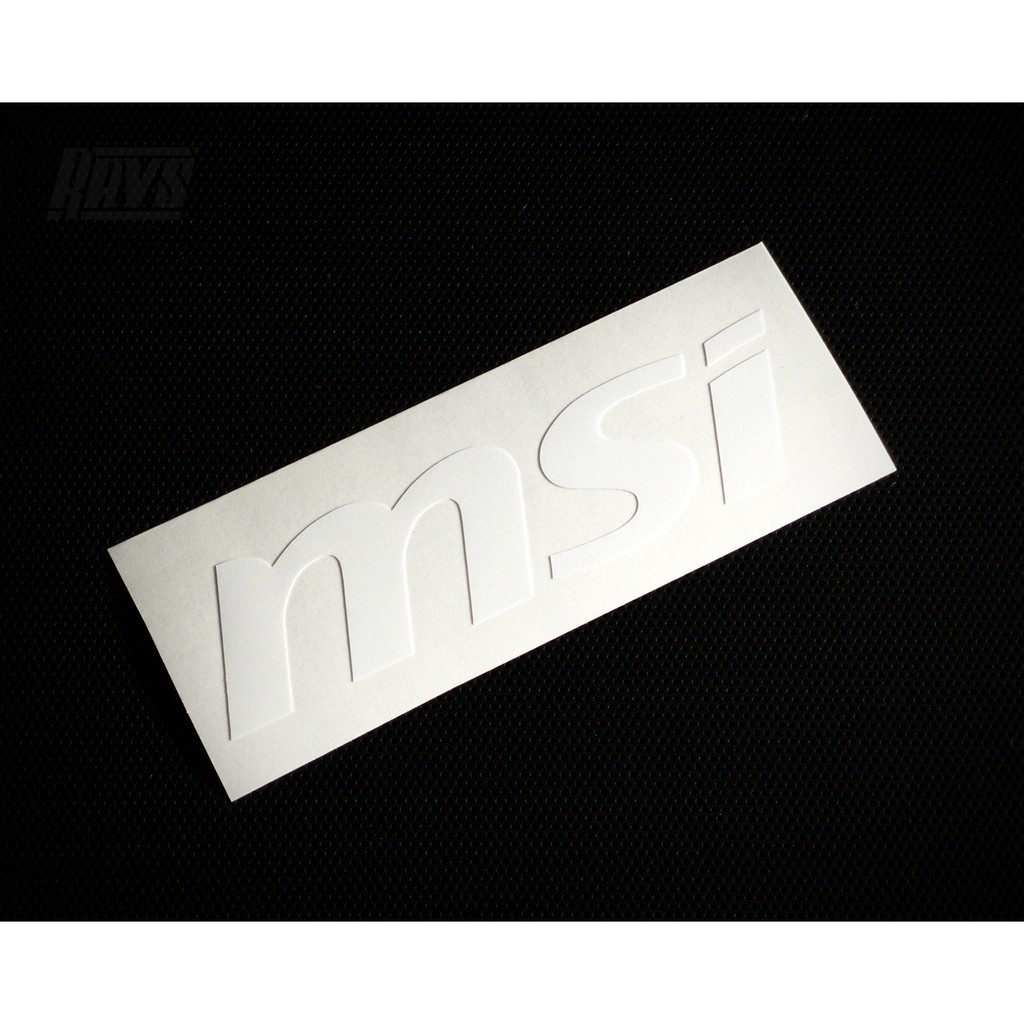 MSI logo sticker / cutout vinyl sticker | Shopee Philippines