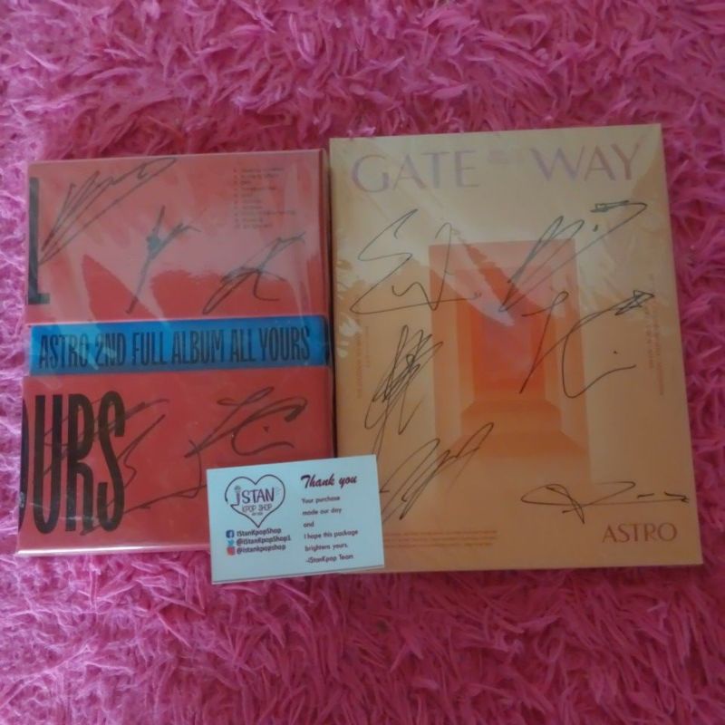 ASTRO SIGNED ALBUM UNSEALED NO PHOTOCARDS INCLUDED | Shopee Philippines