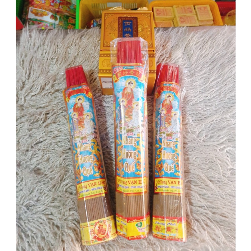 Combo of 2 Bundles of Van Hao Cinnamon Incense, Size 40cm, Van Hao ...