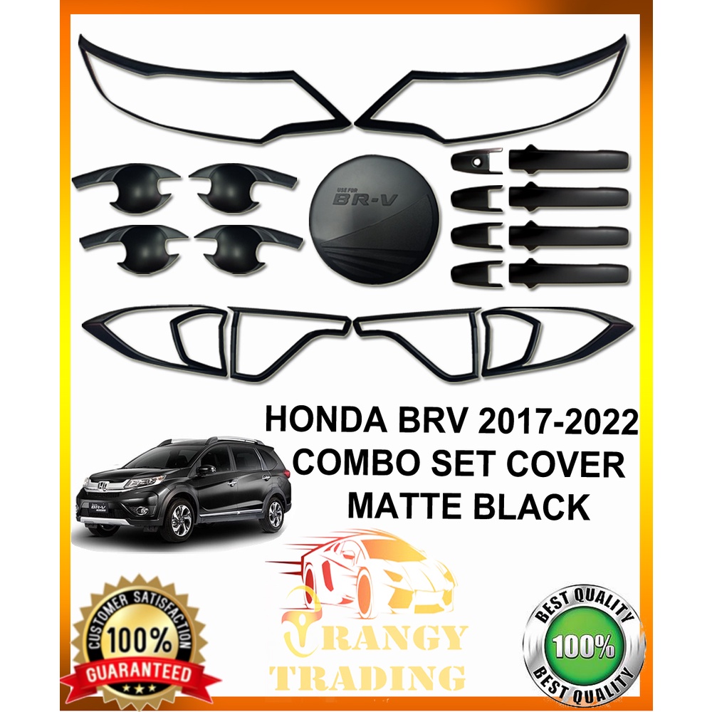 Honda BRV BR-V 2017 to 2022 W/O Smart Key Garnish Combo set cover matte ...