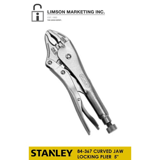 STANLEY CURVED JAW VISE GRIP LOCKING PLIER | Shopee Philippines