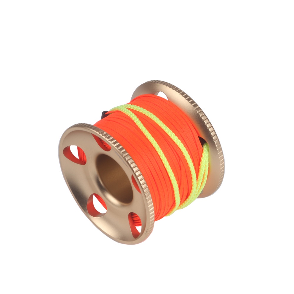 MINIFOCUS Scuba Diving Aluminum Finger Spool Reel 30m/100ft Red Line ...