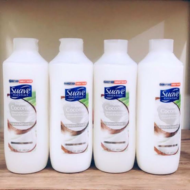 Suave Essentials Tropical Coconut Shampoo or Conditioner Family size ...
