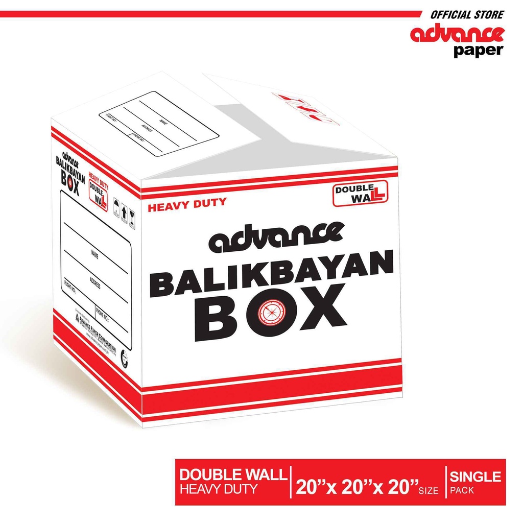 Advance Balikbayan Box (double wall) -white | Shopee Philippines