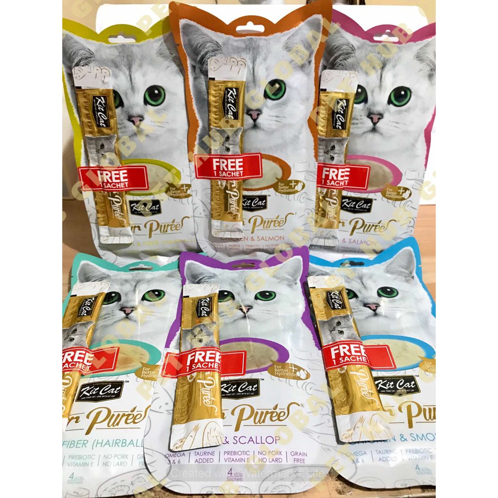 KIT CAT PURR PUREE 15g x 4 SACHETS | Shopee Philippines
