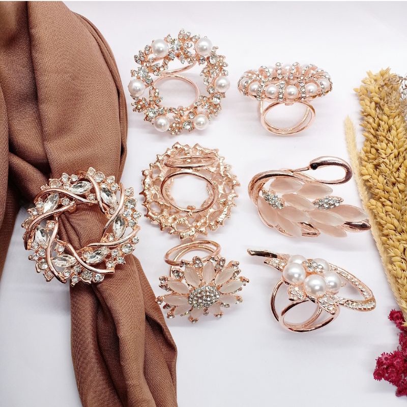 Fashion Accessories Ring Brooch | Veil Ring | Hijab Ring | Cat Eye Ring ...