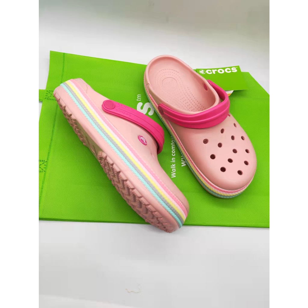 Crocs crocband Slip Ons for woman sandals with ECO Bag | Shopee Philippines