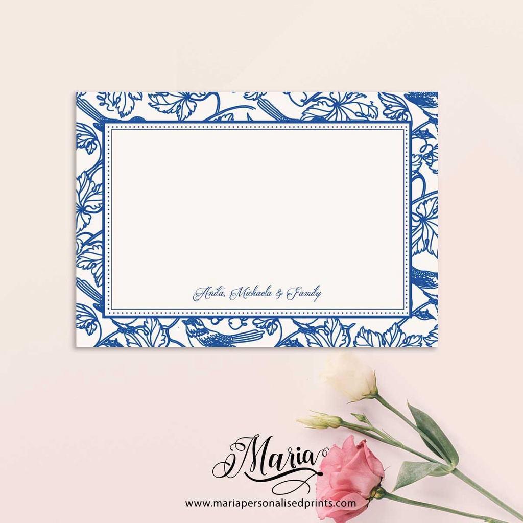 Personalized Note Cards / Gift Tags - Ornamental Blue | Shopee Philippines