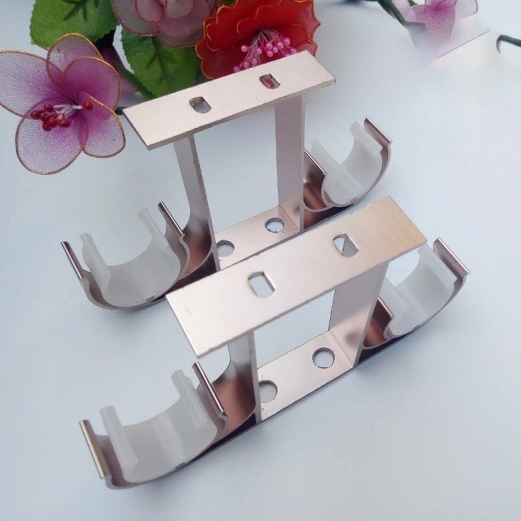READY STOCKCurtain Rod Brackets, Ceiling Mount Pole Brackets, Aluminum ...