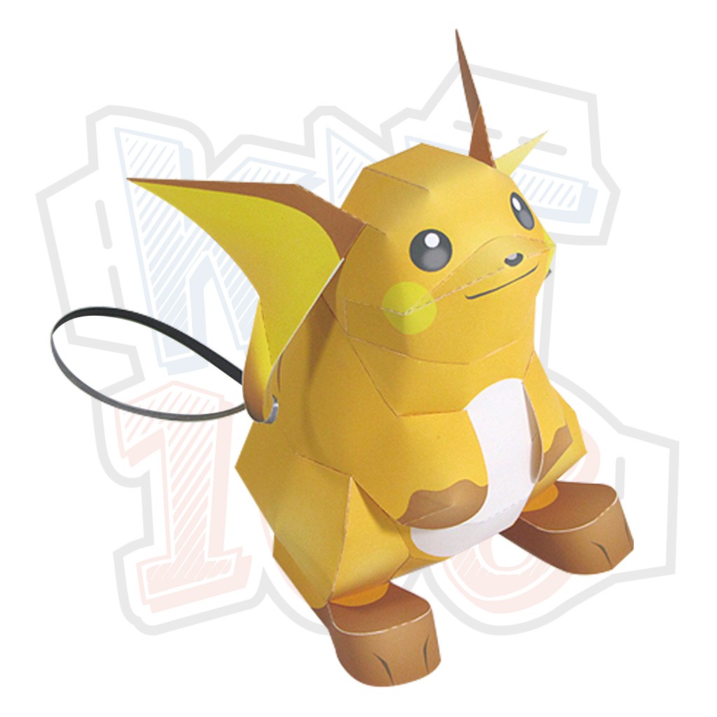 Pokemon Raichu Paper Model | Shopee Philippines