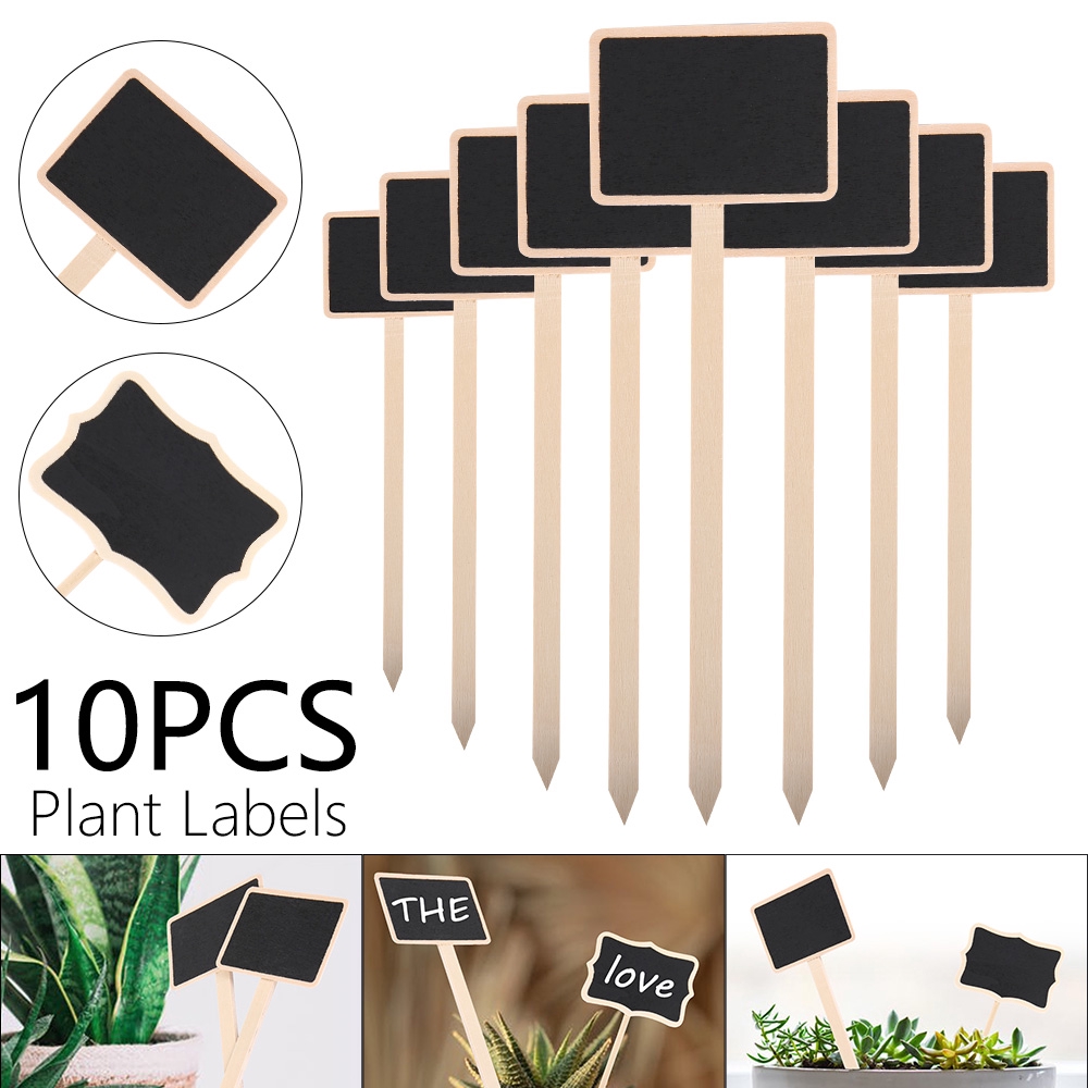 10Pcs Wooden Garden Labels Plant Markers Gardening Plant Classification ...
