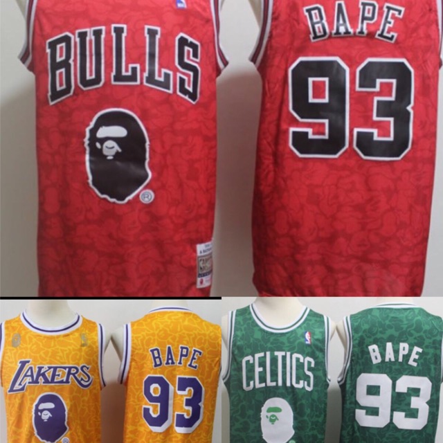 COD HOT NBA JERSEY #93 BAPE BULLS/LAKERS/CELTICS | Shopee Philippines