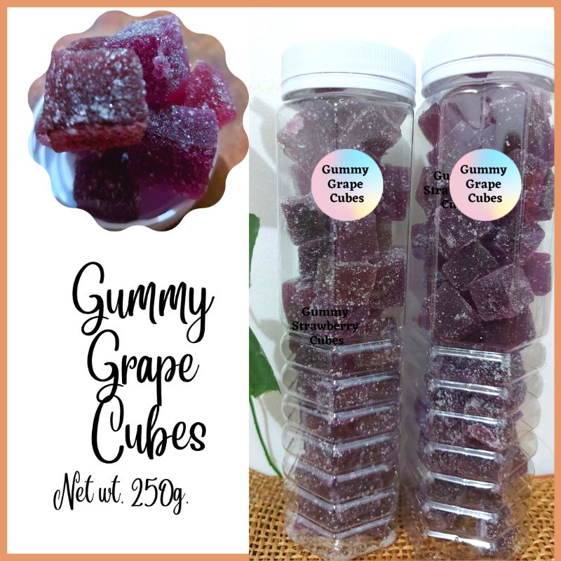Gummy Grape Cubes 250g. | Shopee Philippines