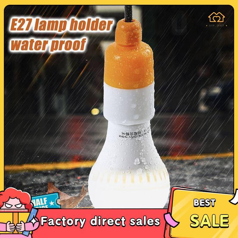 E27 Lamp Holder LED Screw Pendant Light Holder Waterproof Bulb Socket ...