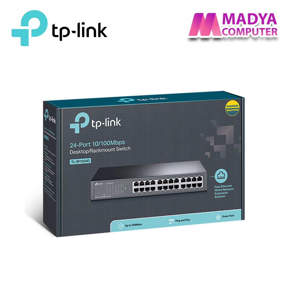 Tp-link TL-SF1024D 24 Port 10/100Mbps Switch Hub/Ethernet Switch ...