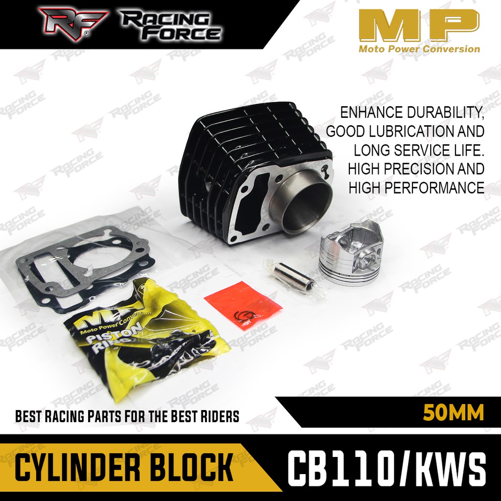 Racing Force MP Cylinder Block CB110/KWS 50MM | Shopee Philippines