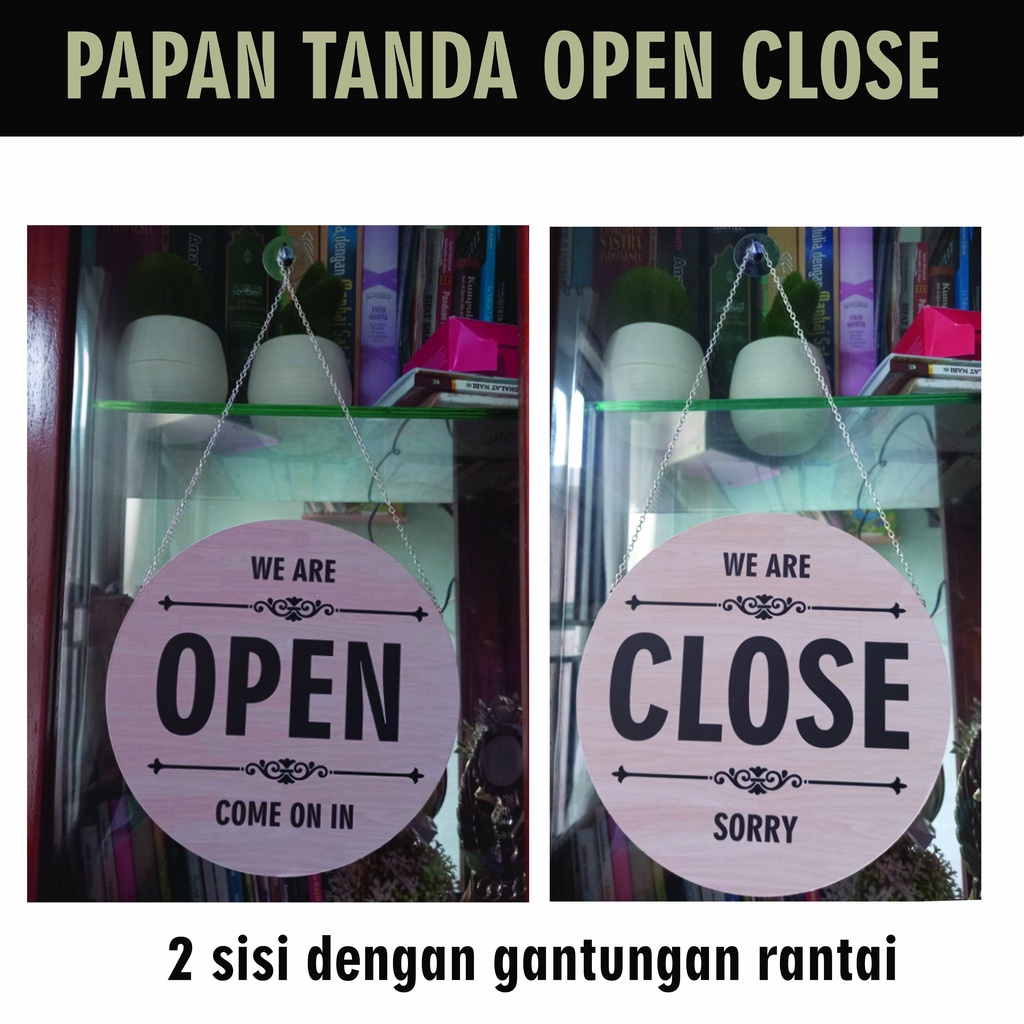 Open close sign - wall signage open closed open close sign | Shopee ...