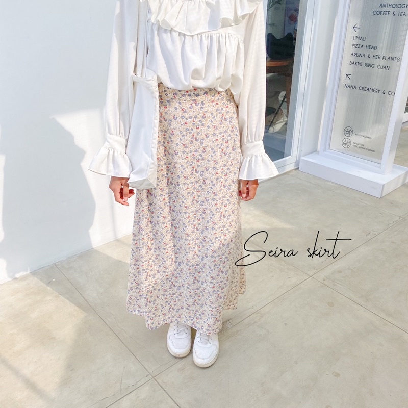 Ghamara • SEIRA SKIRT | Korean skirt | Floral Skirt | Shopee Philippines