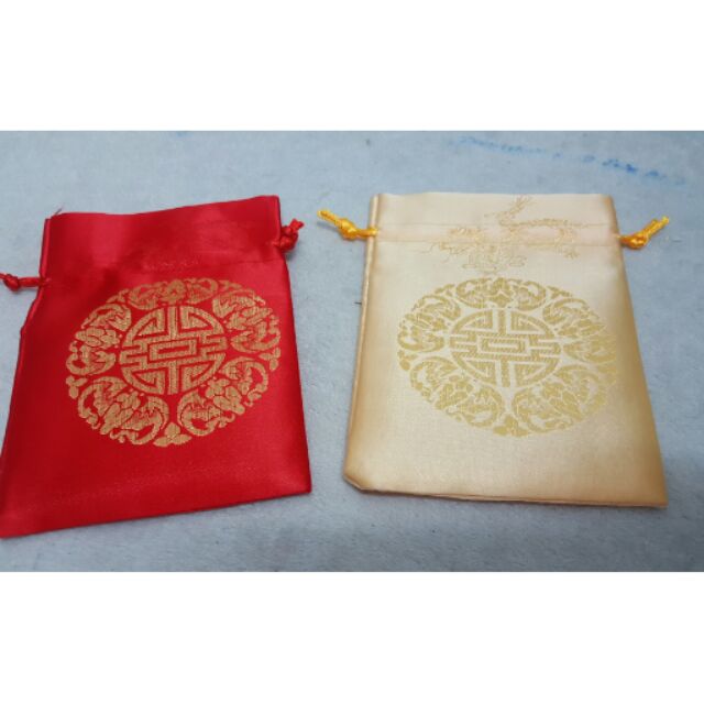 Red Lucky chinese pouch (3pcs) | Shopee Philippines