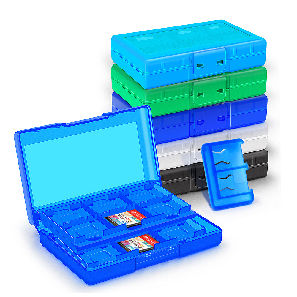 Switch Game Cards Box Case 24+2 Slots Hard Plastic Transparent for ...