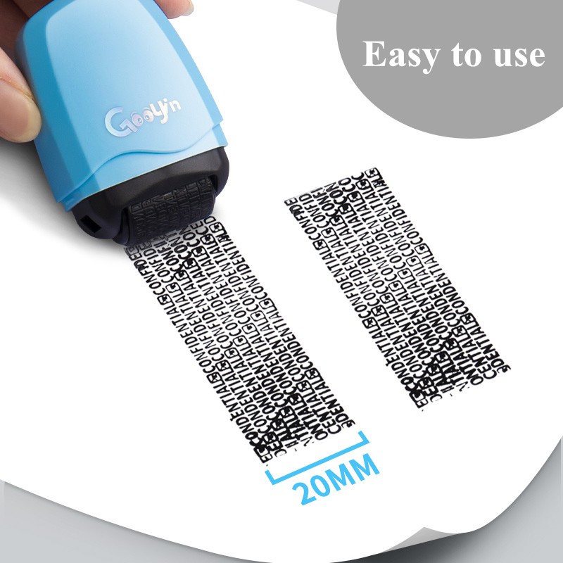 Security Hide ID Code Roller Garbled Self Inking Rubber Stamps Identity ...