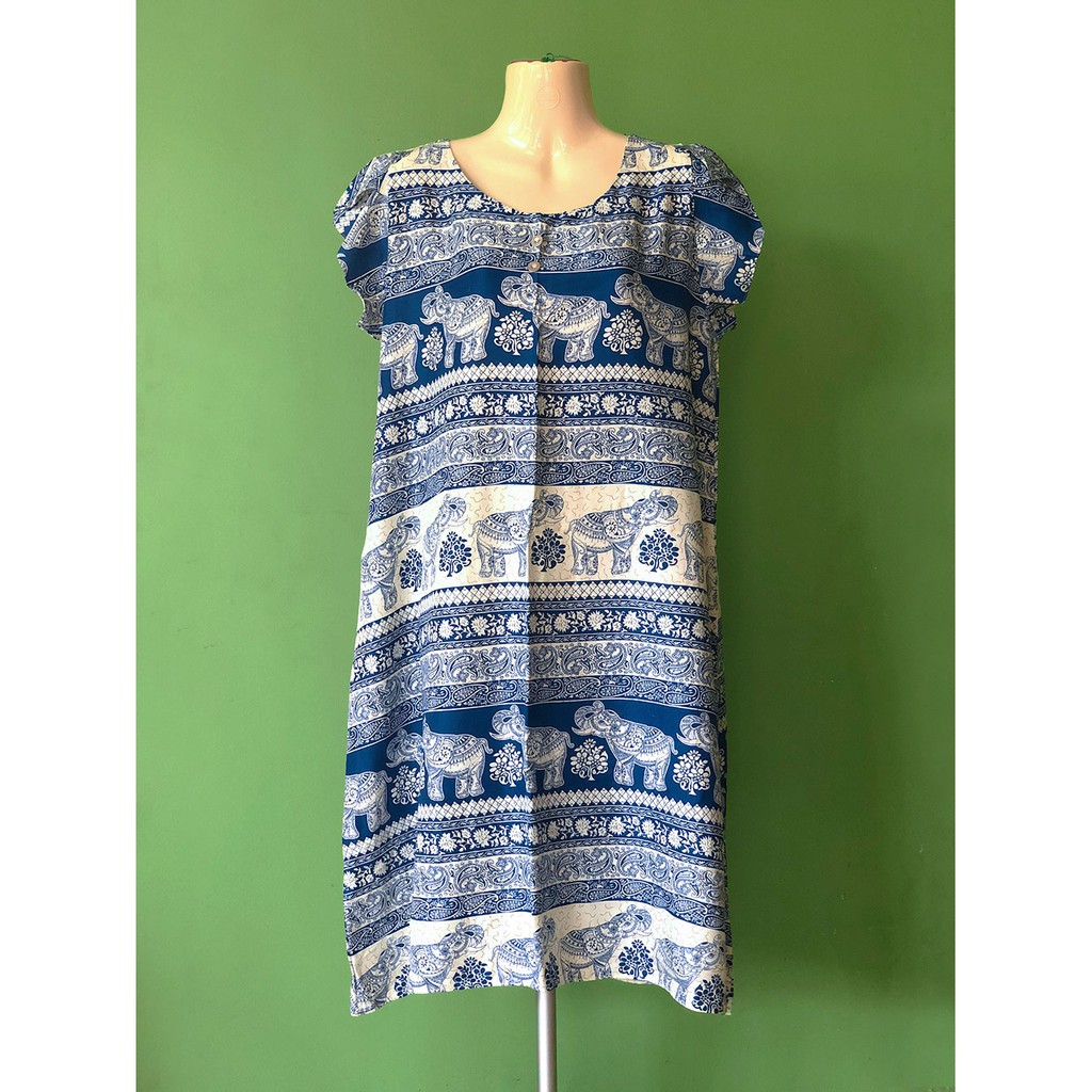 NEW DESIGN Pambahay Duster Dress Elephant | Shopee Philippines