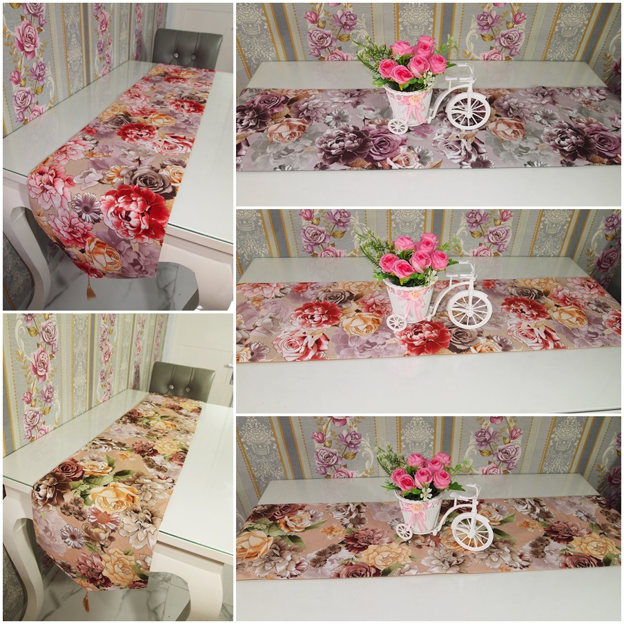 MODERN MINIMALIST LONG DINING TABLE CLOTH / LONG TABLE CLOTH SHABBY ...