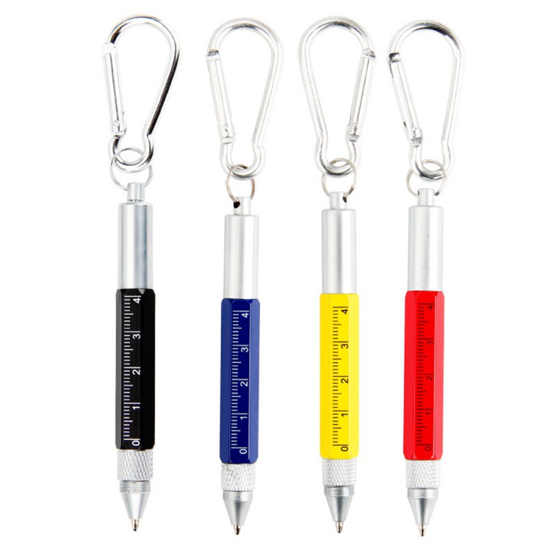 [LUC] Mini Multifunction Ballpoint Pen Stylus 6 In 1 Metal Screwdriver ...