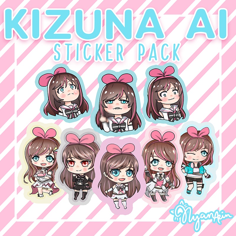 Vtuber KIZUNA AI Sticker Pack | Shopee Philippines