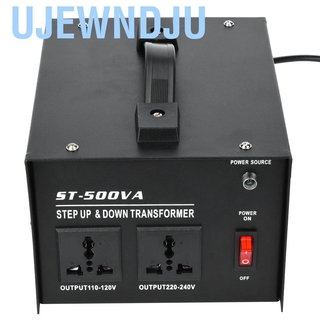 High Quality 500W Voltage Converter with 2Pcs Universal Sockets 110V to ...