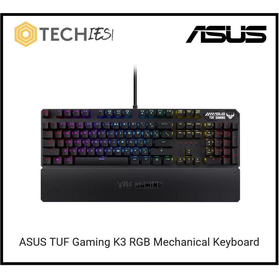 Asus TUF Gaming K3 RGB mechanical keyboard with N-key rollover ...
