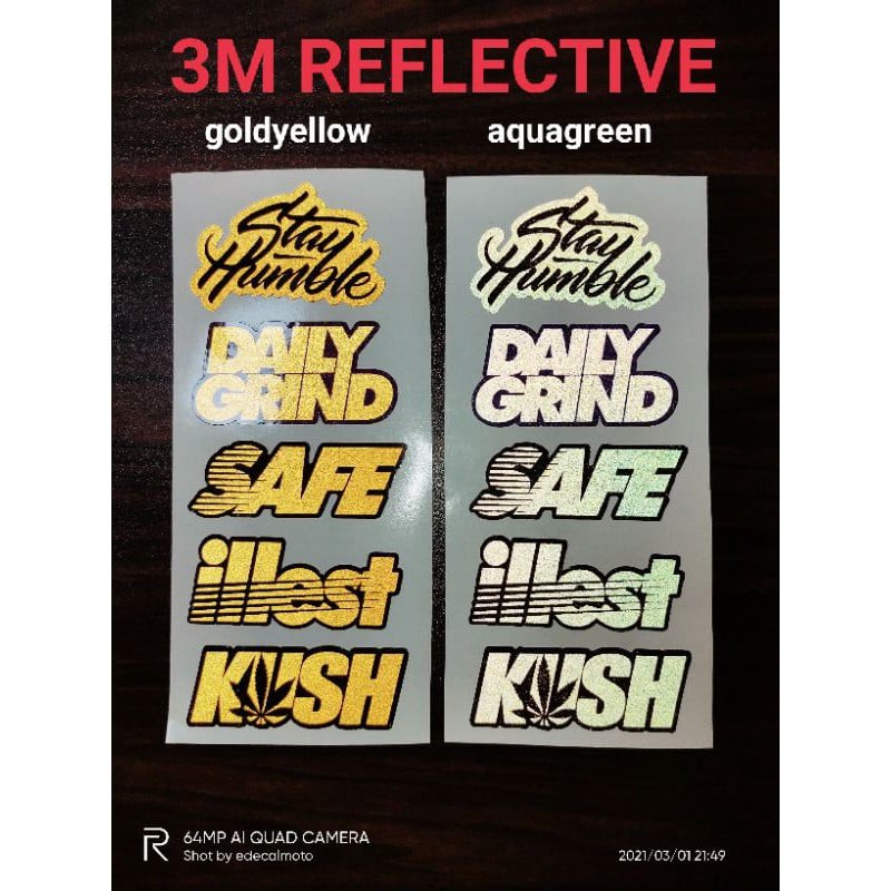 3M REFLECTORIZE STICKER | Shopee Philippines