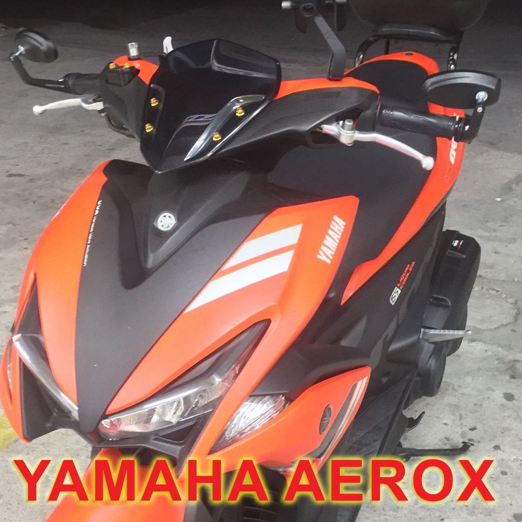 YAMAHA AEROX Motorcycle 7/8" 22mm Handle Bar End Side Mirror Oval ...