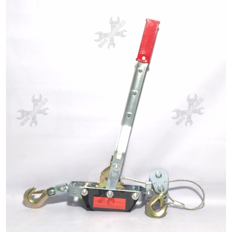 Steel Cable Gear Double Hook Tightener Hand Power Puller (4 Tons ...