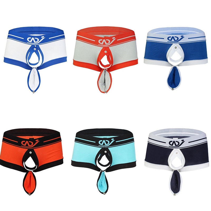 Fashion Boxers Men Open Front Underwear Male Underpants Modal Panties ...