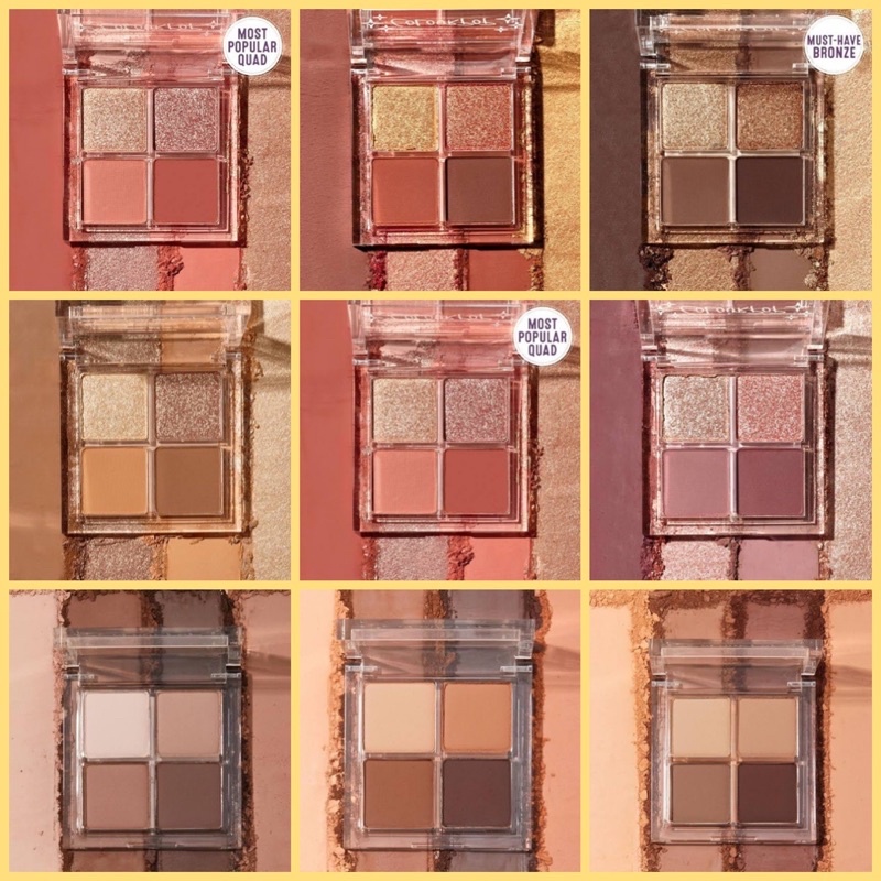 COLOURPOP EYESHADOW QUAD Batch 2 (Bare It All & Dare to Bare) | Shopee ...
