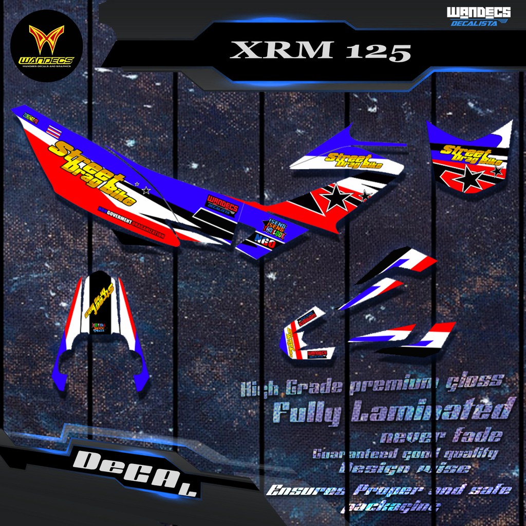XRM 125 Decals Street Drag Concept | Shopee Philippines
