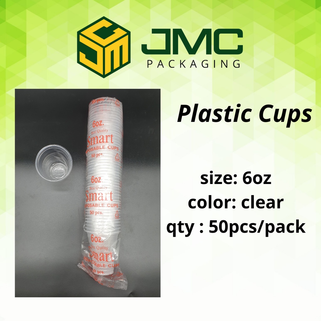 Plastic Cups / disposable plastics cup 50pcs/pack | Shopee Philippines