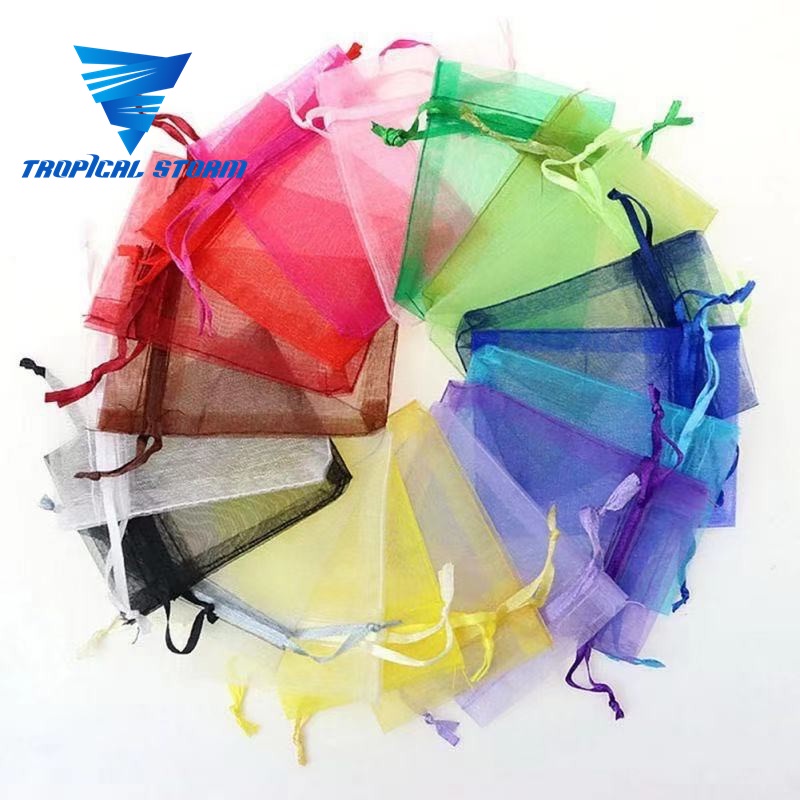 TS Organza Drawstring Pouch Candy Jewelry Wedding Party Gift Packaging ...