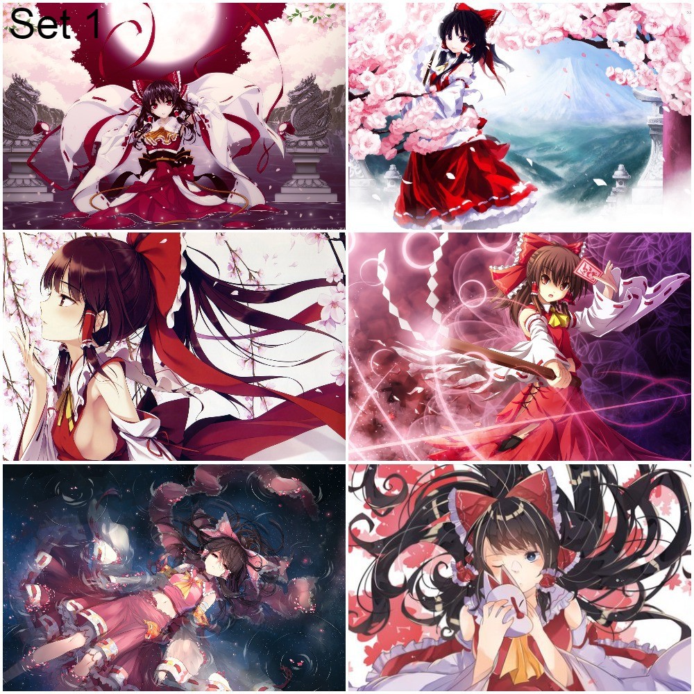 Set of 6 Touhou Gensou Mangekyou anime posters - Oriental Fantasy (1 ...